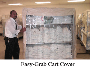 #30 Easy Grab Cart Covers with Clear Vinyl Front Slats